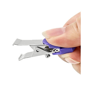 QWORK Veterinary Electrode Clip, 5 Pack Universal Accurate EKG/ECG Limb Clip Multi-Function Clamp Adapters for Electrode Resting Tabs, Snap Pinch Needle Banana