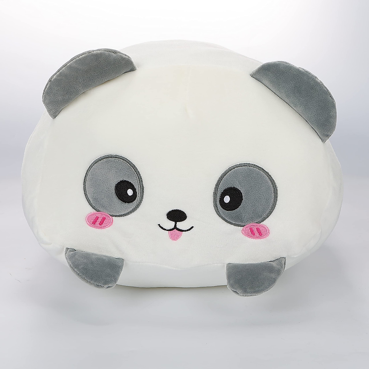 TemBe 23.6 inch Cute Large Panda Plush Stuffed Animal Pillow, Very Soft Squish Mellow Hugging Toy Gifts for Bedding, Kids Sleeping Cute Pillow (Panda)