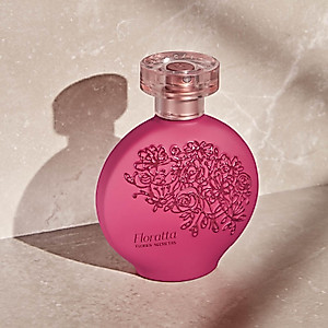 O BOTICARIO Floratta Secret Flowers Eau de Toilette, Long-Lasting Floral Rose Fragrance Perfume for Women, 2.5 Ounce