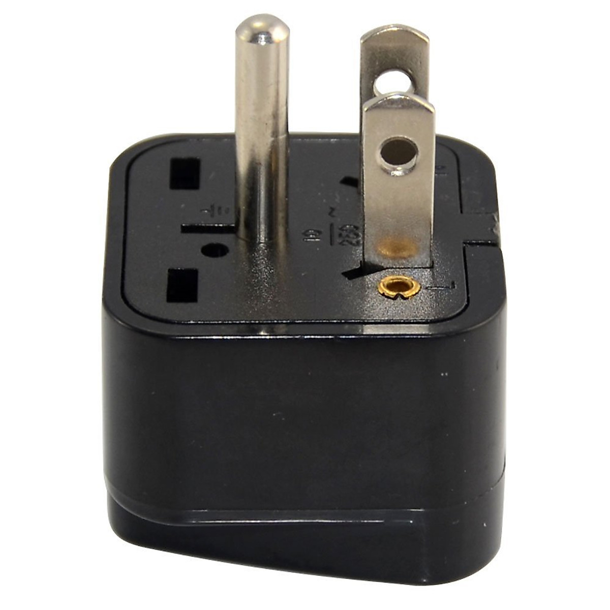 ANRANK U-U73590AK Universal EU UK AU to US USA Canada AC Travel Power Plug Adapter Converter Black
