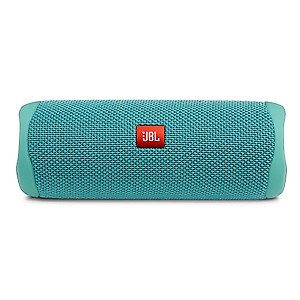 JBL Flip 5 Waterproof Portable Wireless Bluetooth Speaker Bundle with divvi! Protective Hardshell Case - Teal