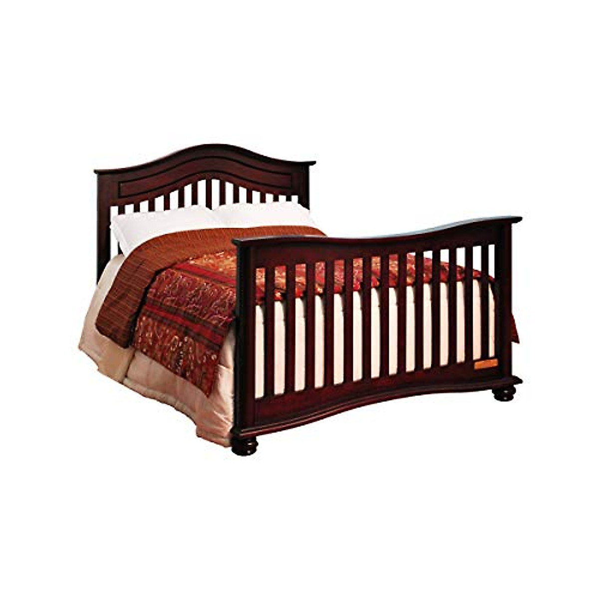 Full Size Conversion Kit Bed Rails for Select AFG Baby Furniture Cribs (Cherry)