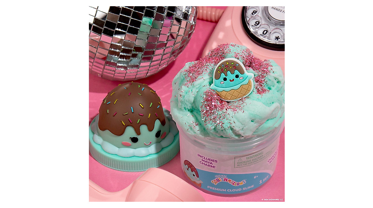 Original Squishmallow Maya The Ice Cream Premium Cloud Slime, Chocolate ...
