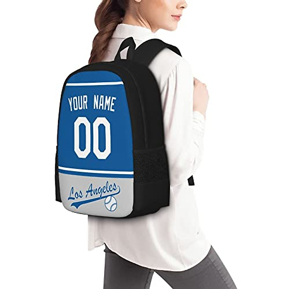 ANTKING Los Angeles Backpack High capacity Custom Any Name and Any Number Gifts for Kids Men Fans