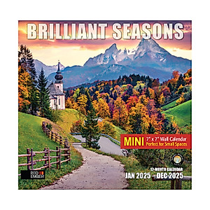 RED EMBER Brilliant Seasons 2023 Hangable Monthly Wall Calendar | 12" x 24" Open | Thick & Sturdy Paper | Giftable | Simply Stunning