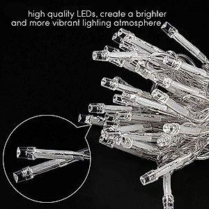 LIUPENGWEI Solar String Lights Outdoor, 100LED~500LED 12M~52M Solar Garden Lights, 8 Modes Copper Wire Fairy Lights Waterproof for Garden Party Wedding Home Christmas Garden Ghost Light