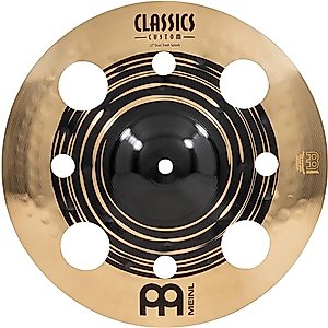 Meinl Cymbals Classics Custom Dual 12" Trash Splash Cymbal for Drum Set, Dark/Brilliant — Made in Germany — B12 Bronze, 2-Year Warranty, (CC12DUTRS)