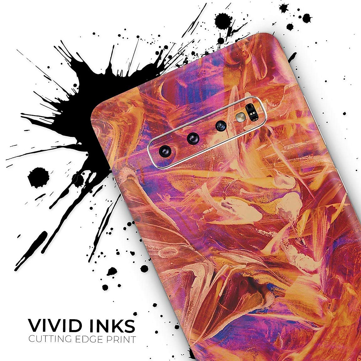 DesignSkinz Liquid Abstract Paint Remix V60 Protective Vinyl Decal Wrap Skin Cover Compatible with The Samsung Galaxy S20 (Screen Trim & Back Glass Skin)