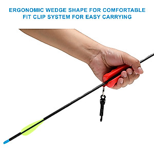 Perogen Archery Arrow Puller Target Remover with Belt Clip for Shooting Outdoor Compound Bow Hunting (Black)