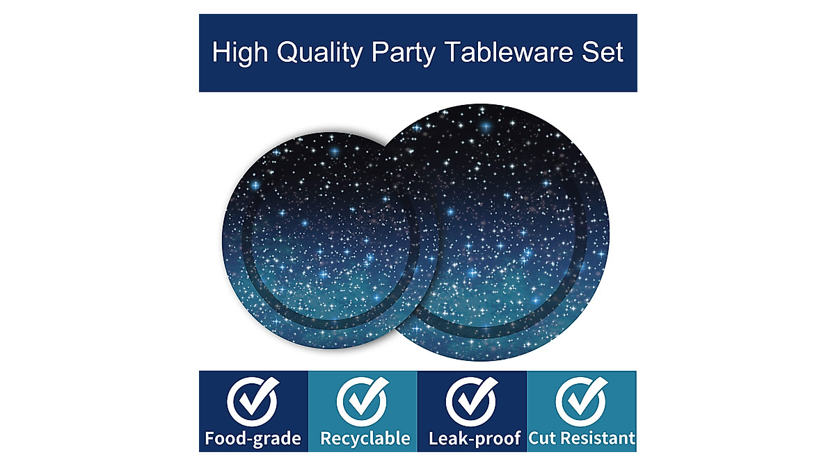 Galaxy Party Supplies Set for 24 Guests - Outer Space