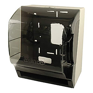 Winco Paper Towel Dispenser, Medium, Gray, Black