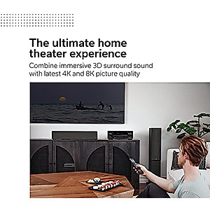 Denon AVR-X1700H 7.2ch 8K Home Theater Receiver with 3D Audio, Voice Control, and HEOS Built-in (Factory Certified Refurbished)