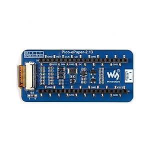waveshare 2.13inch e-Paper Compatible with Raspberry Pi Pico Red/Black/White Three-Color Display
