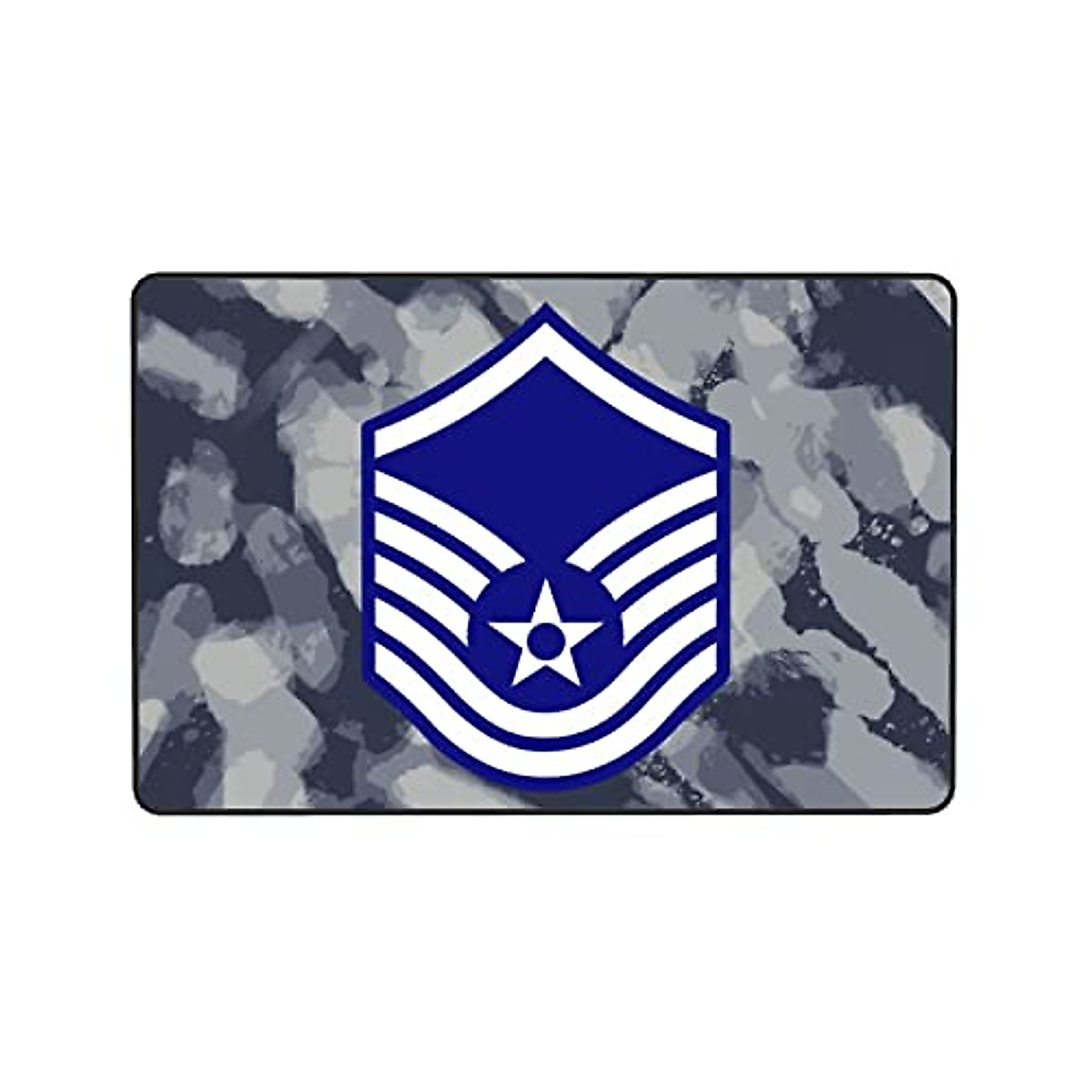Air Force Master Sergeant 1st SGT Diamond Rank Area Rug Living Room Bedroom Kitchen Sofa Bedside Carpet Floor Mats 36"X24"