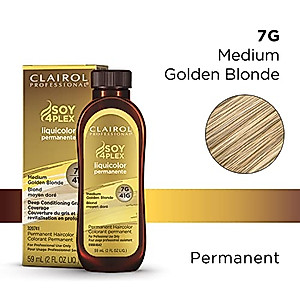 Clairol Professional Permanent Liquicolor for Blonde Hair Color, 7g Medium Golden Blonde, 2 oz