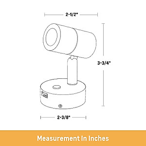 acegoo 12V LED Reading Light, RV Bedside Swivel Wall Lamp with Quick USB Charger, Frosted Acrylic Lampshade & Push Dimmer Switch, Chrome Finish,DC 12-24V Hard-Wired
