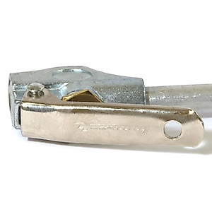 Forney 75337 Air Blow Gun, Lever-Type with 4-Foot Extension and Rubber Tip, 1/4-Inch Female Inlet , Blue