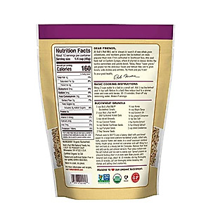 Bob’s Red Mill Organic Raw/Untoasted Buckwheat Groats, 16 Ounce Bag (Pack of 1), Gluten Free, Non-GMO, Kosher