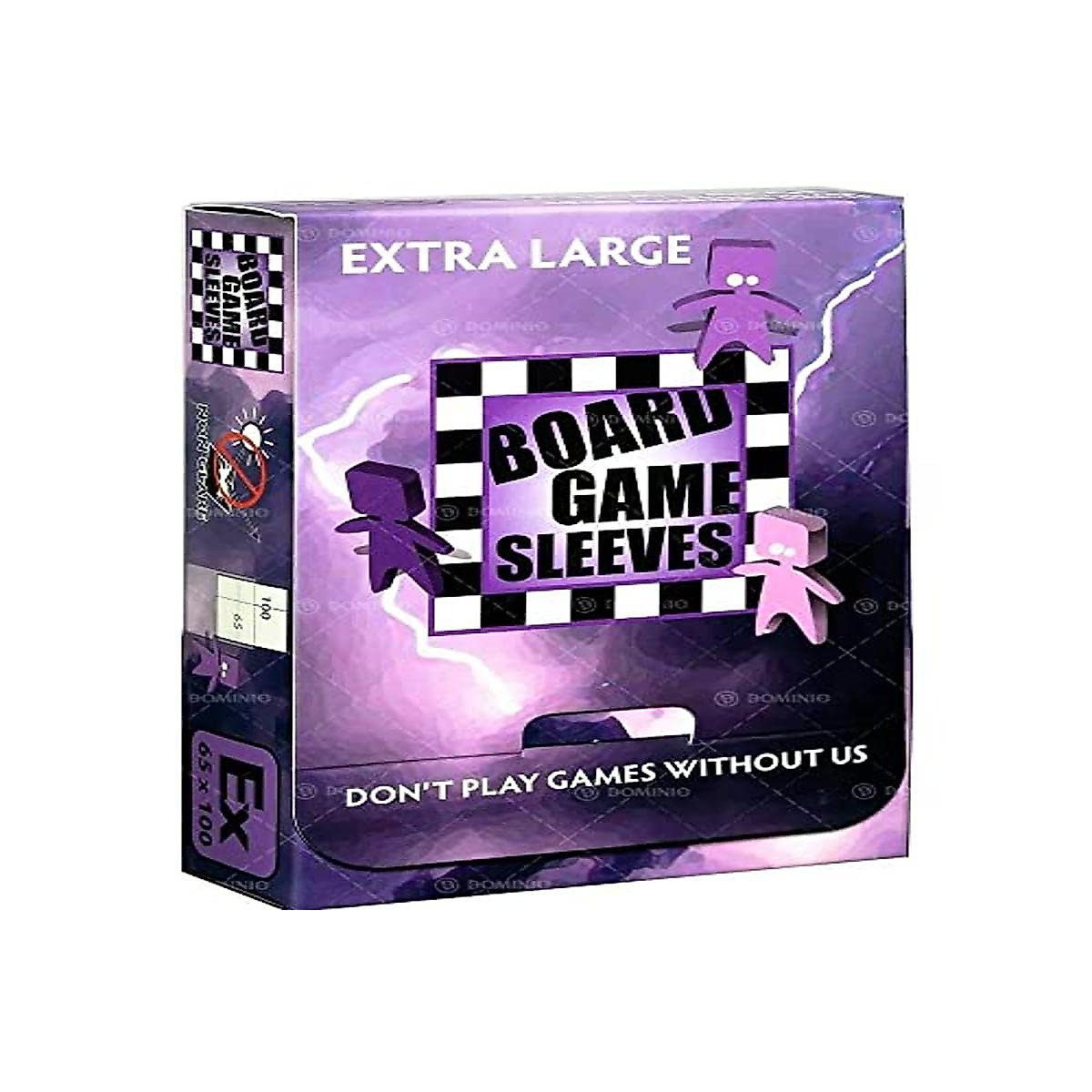 Arcane Tinman Card Sleeves – Extra Large Non-Glare 50 CT – Card Sleeves are Smooth & Tough – Compatible with The Pursuit of Happiness, Coup, Cargo Noir and More, Clear, (ART10427)