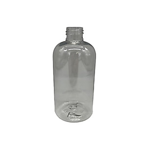 Natural Farms 4 oz Clear Boston Plastic Bottles -12 Pack Empty Bottle Refillable - BPA Free - Essential Oils - Aromatherapy | White Twist Top Caps - Made in the USA