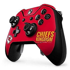 Skinit Decal Gaming Skin compatible with Xbox One Elite Controller - Officially Licensed NFL Kansas City Chiefs Team Motto Design