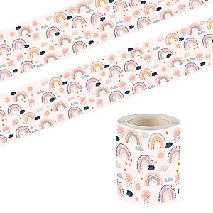 Trendsslabels 36FT Rainbow Bulletin Board Border Straight Back to School Trim Die-Cut Bulletin Board Strips for Photo Wall Bulletin Board Decorations,Desks,Black Board,Home,Classroom (Color1)
