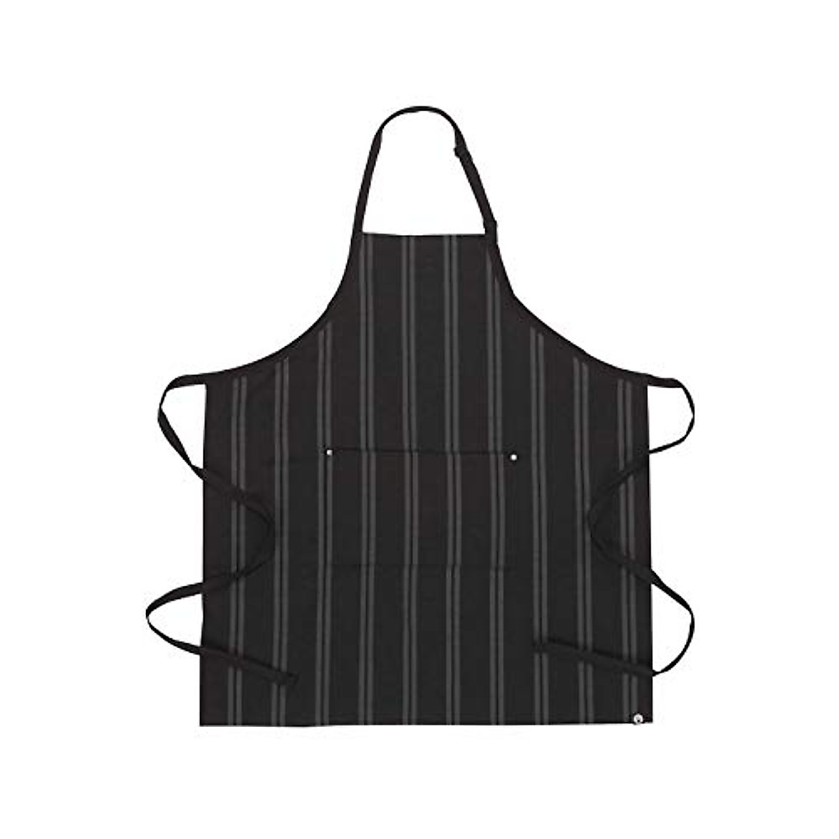 Chef Works Unisex Presidio Bib Apron, Black Gray, One Size
