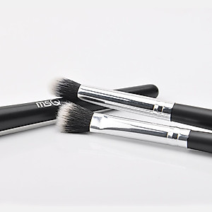 MSQ Eyeshadow Brushes Set 20pcs Makeup Eye Brushes Eyeshadow Blending Brush Eyebrow Eyeliner Lip Brush Beauty Brushes-Black