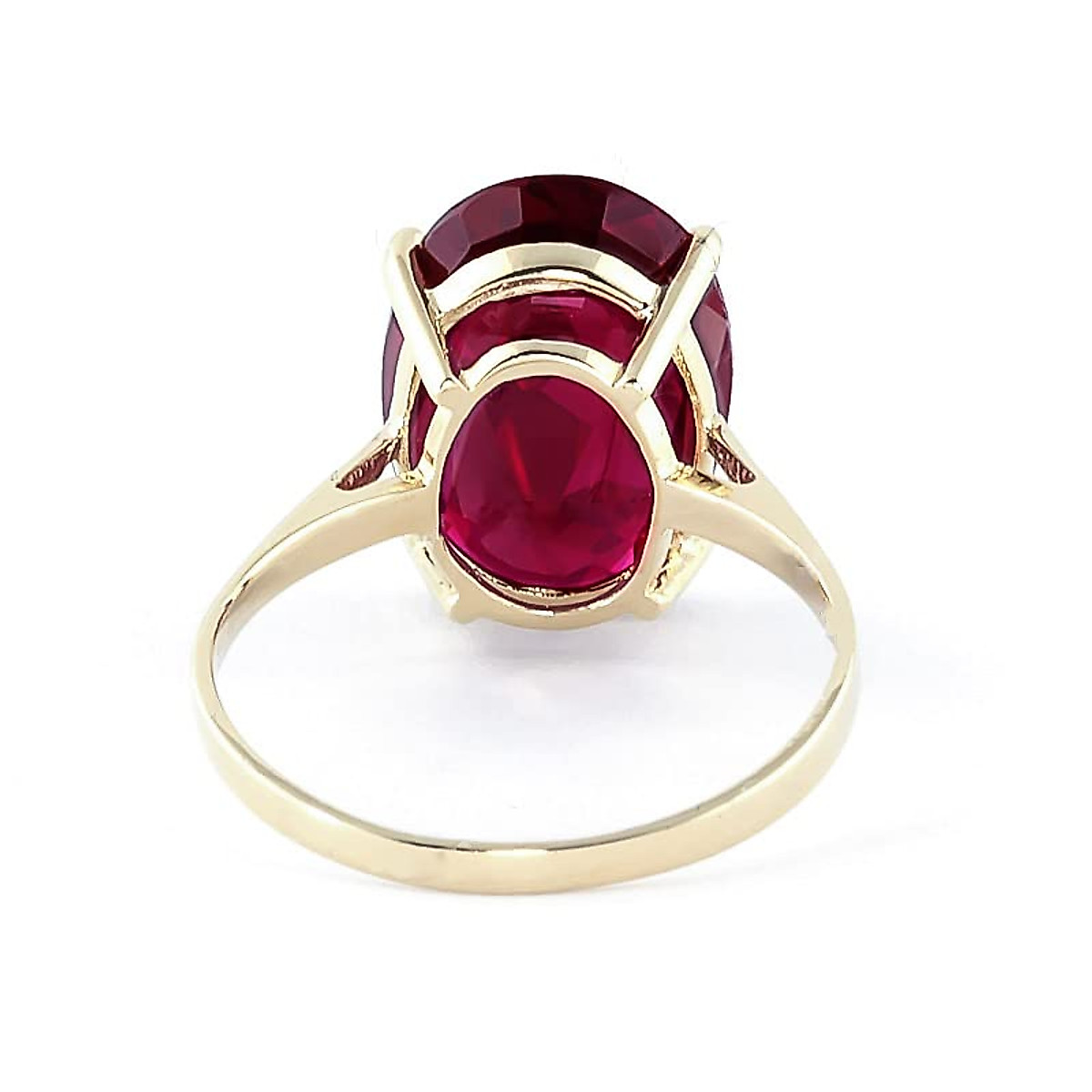 Galaxy Gold GG 7.5 ct 14k Solid Gold Ring Oval-Shaped Ruby (7)