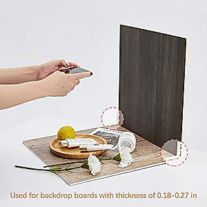 BEIYANG 2 PCS Professional Brackets for Photo Backdrop Board Compatible with 0.18-0.27in Boards