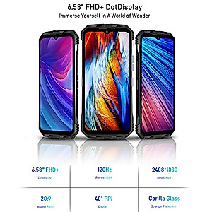 DOOGEE S100 Rugged Smartphone Unlocked, MTK Helio G99 20GB+256GB Android 12 Cell Phone,108MP+20MP Night Vision Camera,6.58" FHD+,10800mAh 66W Charge,Dual SIM 4G Rugged Phone,NFC GPS OTG FM…