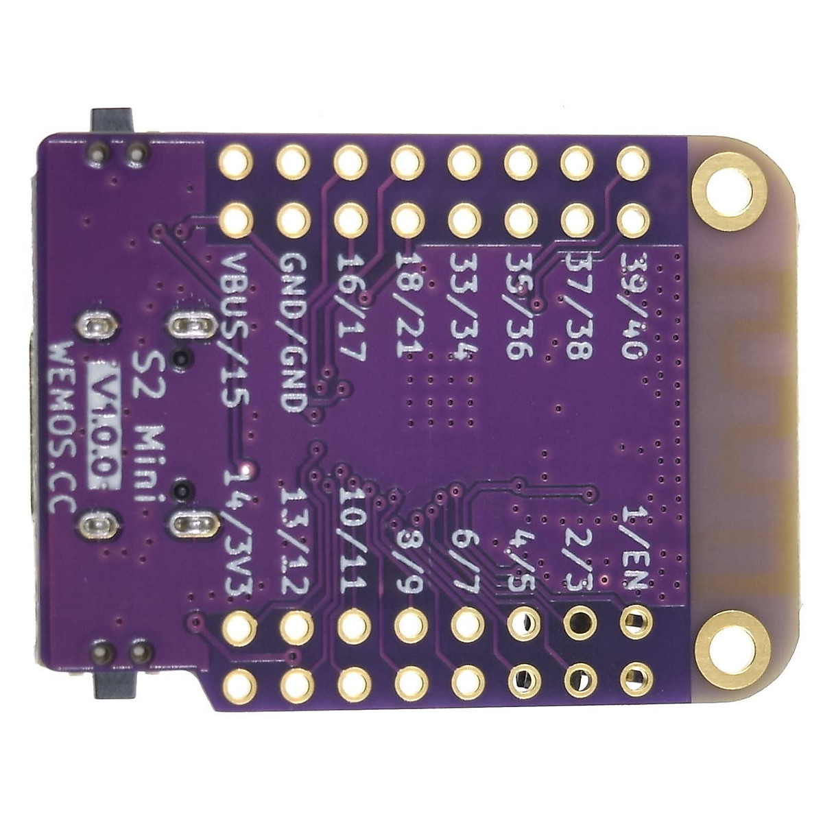 CANADUINO® WEMOS S2 Mini V1.0.0 ESP32-S2-2MB PSRAM - 4MB Flash