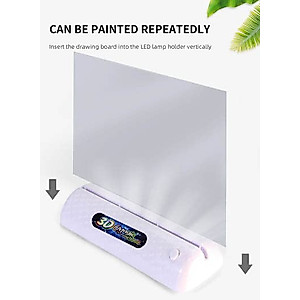 Magic 3D Luminous Eraseable, Drawing Board, Preschool Kids 3 and up. Educational Fun Learning! Boys and Girls