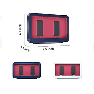 Ainior Waterproof Shower Phone Holder 180° Rotation, Wall Mount Shower Phone Case for Shower Bathroom Bathtub Kitchen, 7.5x4.7x1.1 inch