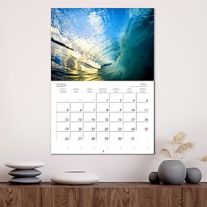 Surfen - from Inside the Barrel (Monthly Wall Calendar 2024 11.7" x 16.5" (open)), CALVENDO 14 Month Calendar