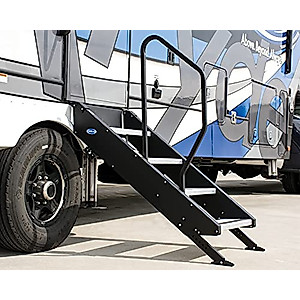 MORryde - STP214-120H - 4 Step Handrail for Step Above 2nd Generation RV Entry Step