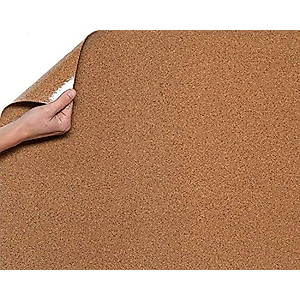Con-Tact Brand Roll, Cork, 18" x 4' Self-Adhesive Shelf Liner, Brown