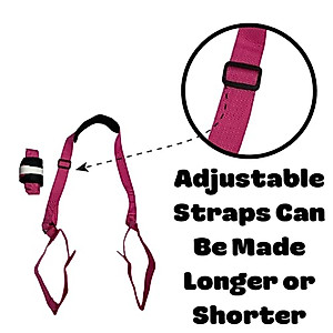 NGIL Black 2 Pack Adjustable Beach Chair Carry Strap Universal Folding Chair Carry Strap for Camping,Picnic and Outdoor