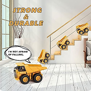 Funbud Remote Control Dump Truck for Boys Ages 6-12, RC Construction Vehicle Engineering Toys, Birthday Ideas for 7 8 9 10 11 Year Old Kids