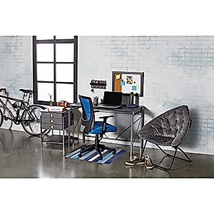 Brenton Studio® Radley Mesh Low-Back Task Chair, Blue/Black