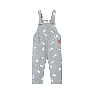 Mud Kingdom Baby Boys Overalls Cute Star 18-24 Months Gray