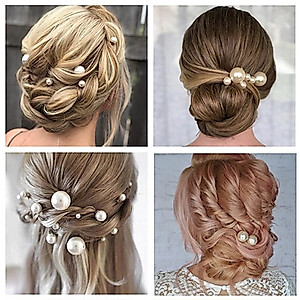 inSowni 26 Pack Gold Wedding Bridal Hair Side Combs+U Shaped Hair Pins Clips Barrettes Leaf Flower Rhinestone Pearl Hair Pieces Updo Accessories Jewelry Headpieces for Women Girls Brides Bridesmaids