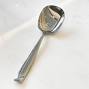 ZDFQly Large Serving Spoon, Premium 316L Stainless Steel Buffet Serving Spoon 9.5 Inch (1pack)