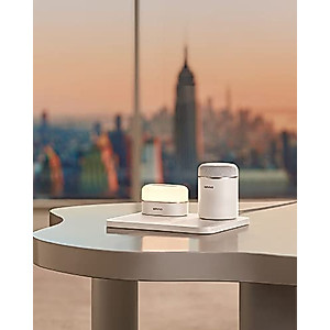 EZVALO 3 in 1 Charger Station with LED Night Light, Portable Bluetooth Speaker, Wireless Charging Station for Multiple iPhone, Samsung/Huawei/Honor/Xiaomi/Oppo, Gifts for Women, Birthday Tech Gifts