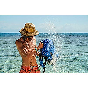 Skog Å Kust BackSåk Pro Waterproof Floating Backpack with Exterior Airtight Zippered Pocket | Black, 35L