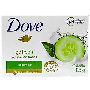 Dove, Beauty Bar Soap Variety Pack of 12, Go Fresh, Shea Butter, Coconut Milk, White - 135g