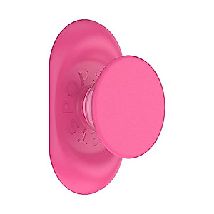 PopSockets Phone Grip with Expanding Kickstand, Slim PopSockets for Phone - Pocketable Neon Pink