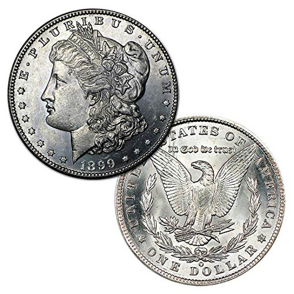 1899 O Morgan Silver Dollar BU $1 Brilliant Uncirculated