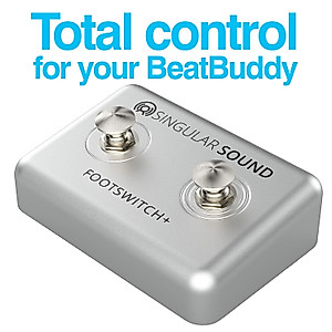 Singular Sound Dual Momentary Footswitch Plus for use with BeatBuddy, Effects Pedals, and Electronic Instruments