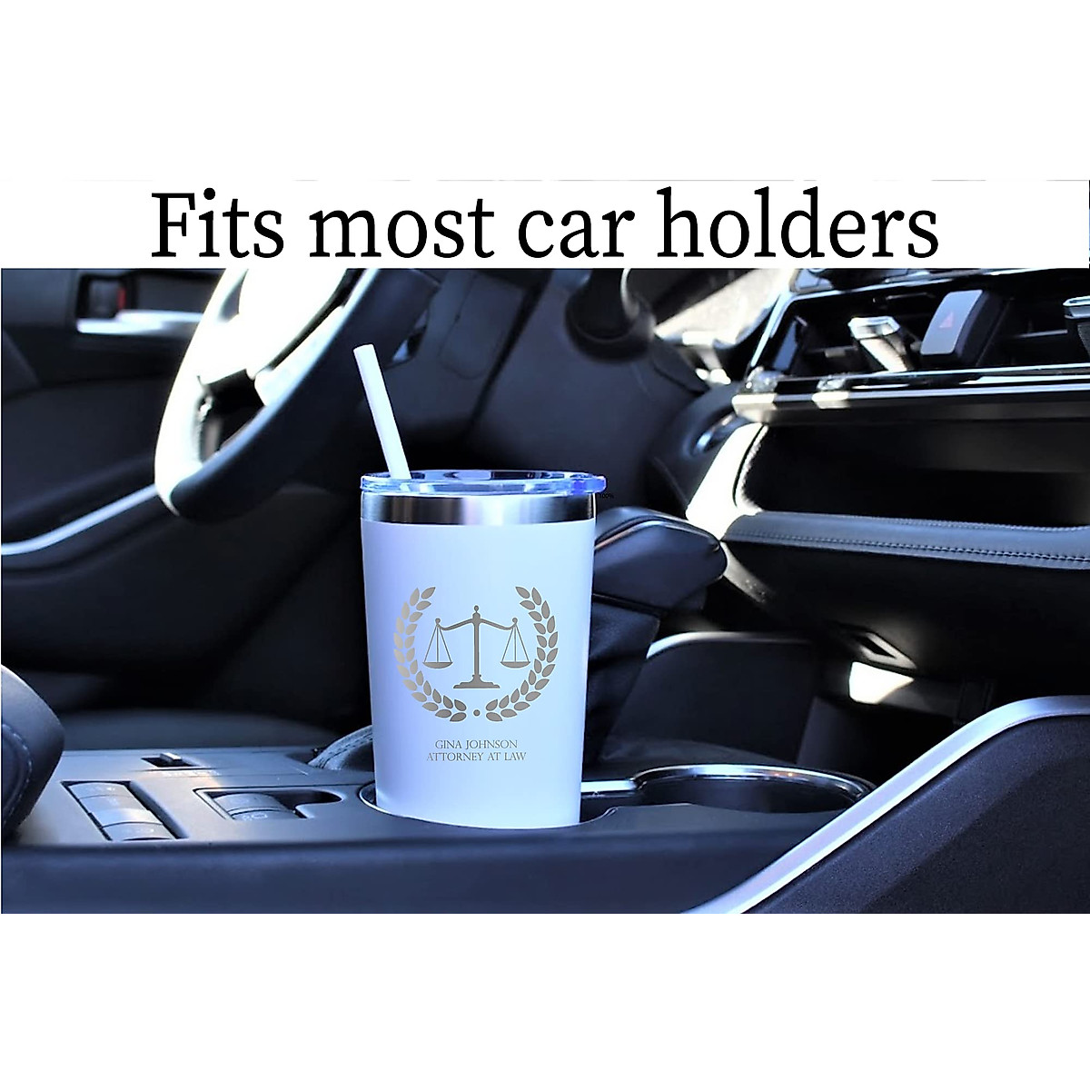 AVITO 22 oz Personalized Lawyer Gift, Laser Engraved Tumbler for Attorney at Law, Future Lawyer, Paralegal, and Law School Graduation Gift